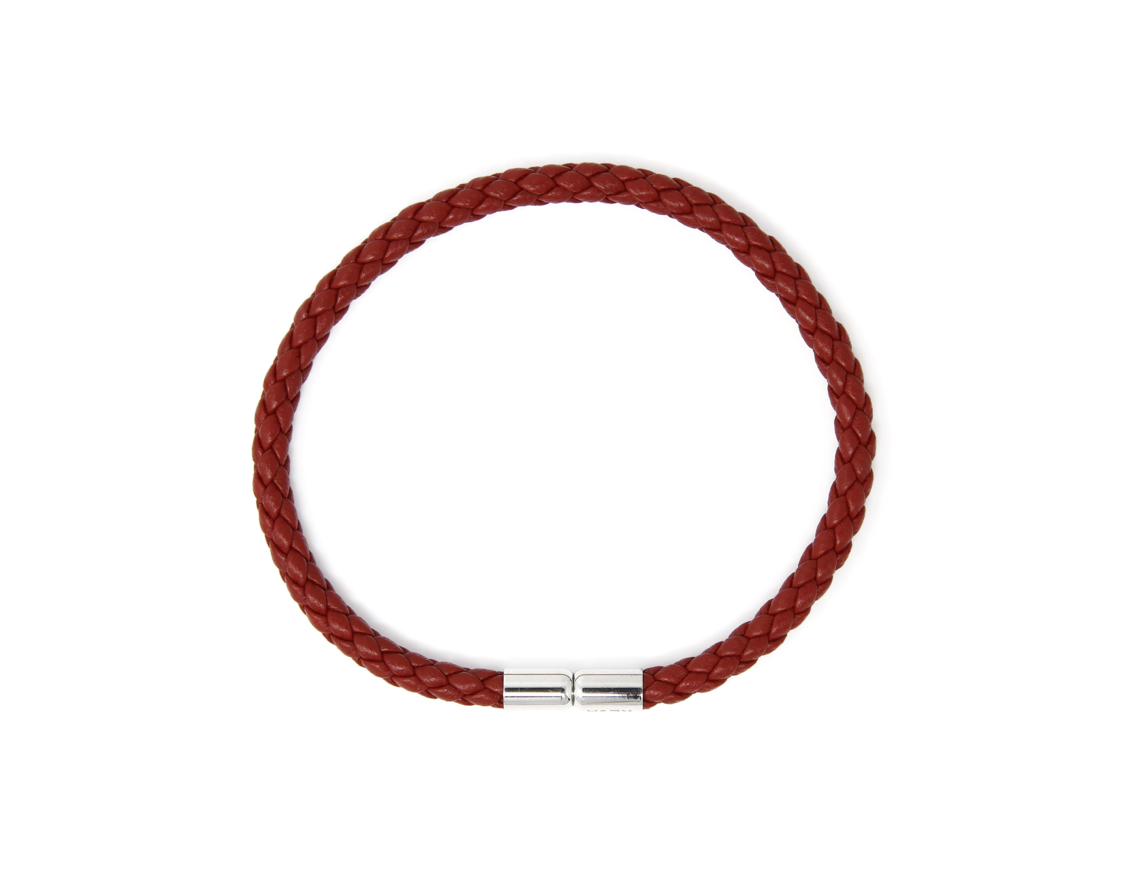 Deep Red Braided Bracelet – KEVA Style